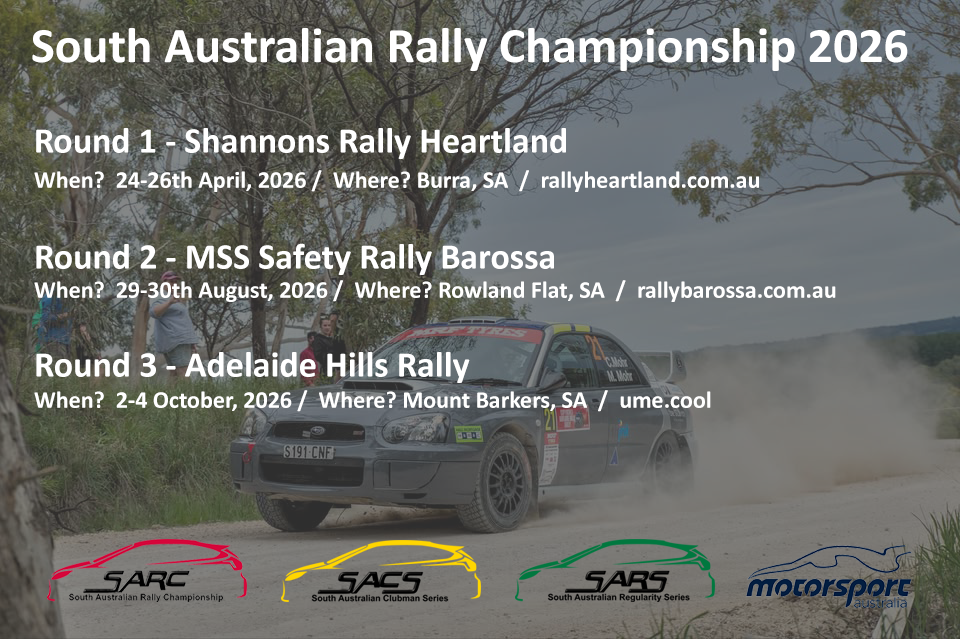 2026 South Australian Rally Championship – South Australian Rallying